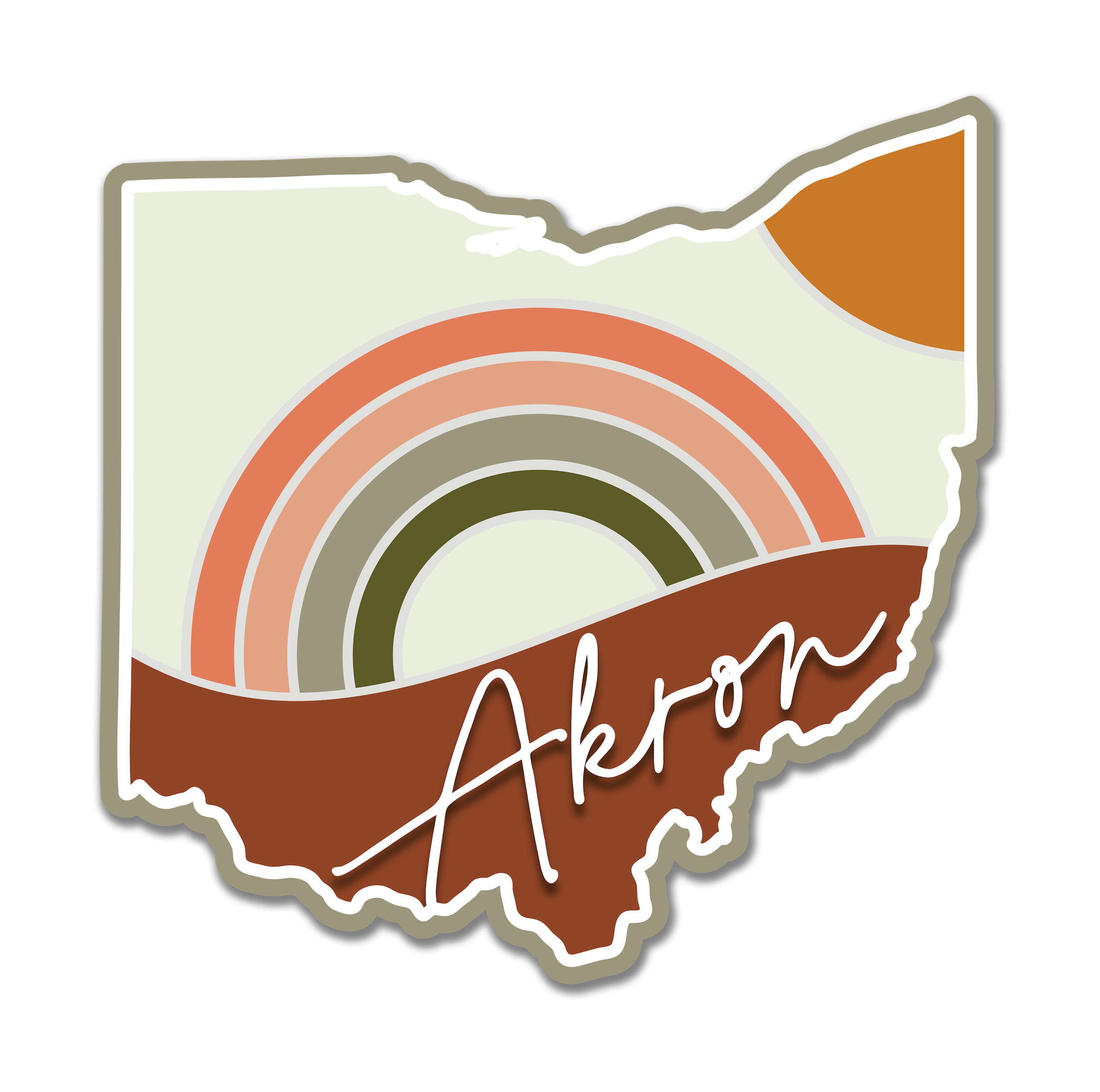 Akron Stickers – monochromecanvas
